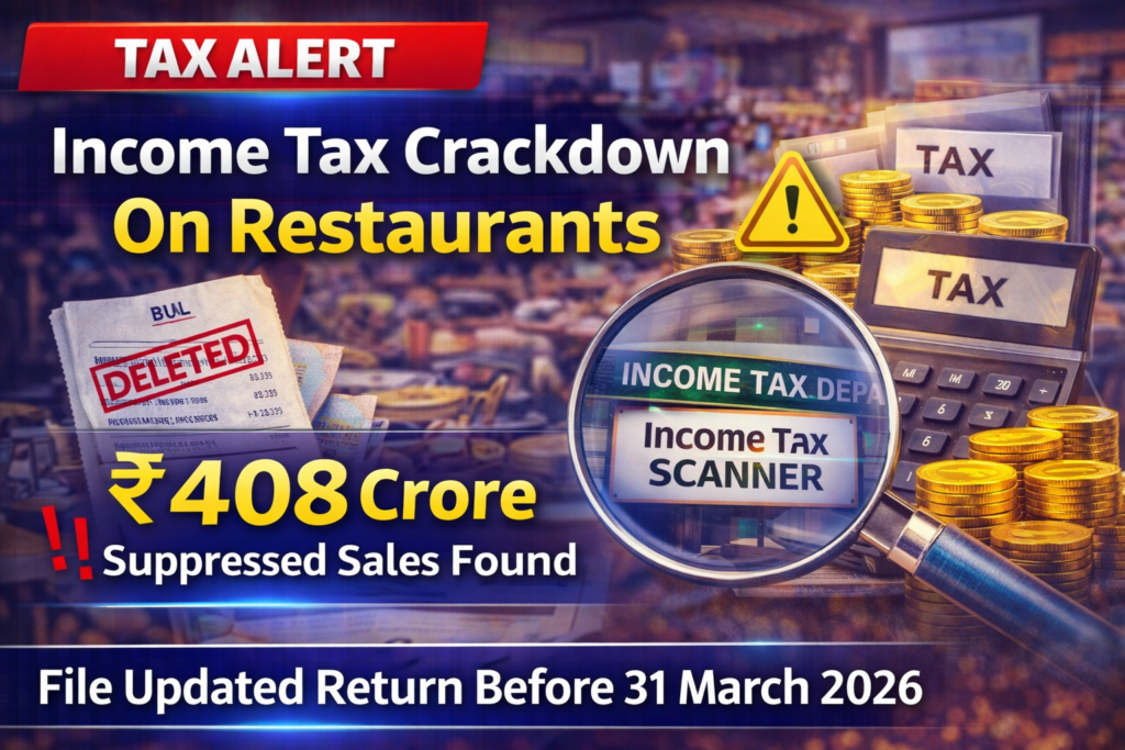 63,000 Restaurants Under Income Tax Scanner - New Saksham Nudge ...