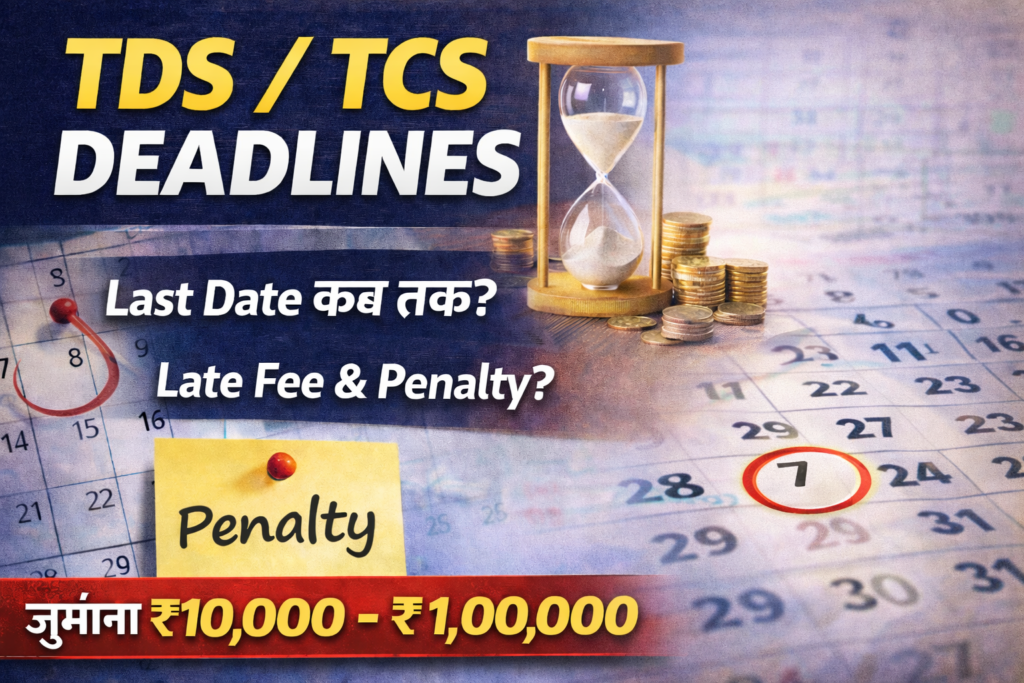 TDS and TCS Last Dates to Deposit and Return filing and Late fee - Tax ...