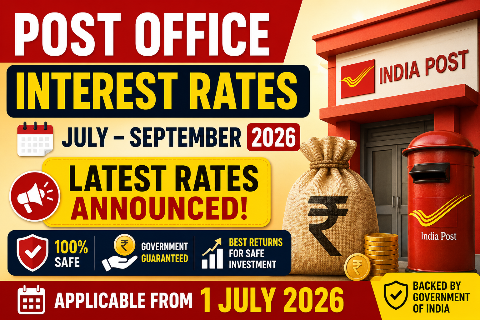 Post Office New Interest Rates From 1 July 2026 - Tax Updates